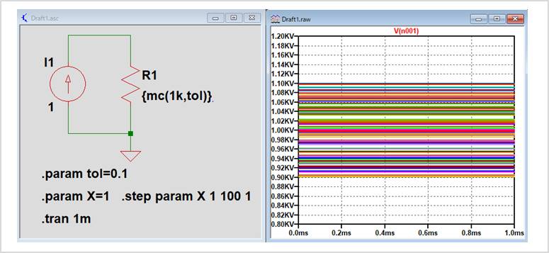 【LTspice】モンテカルロ解析の方法(mc関数の使い方) - Electrical Information